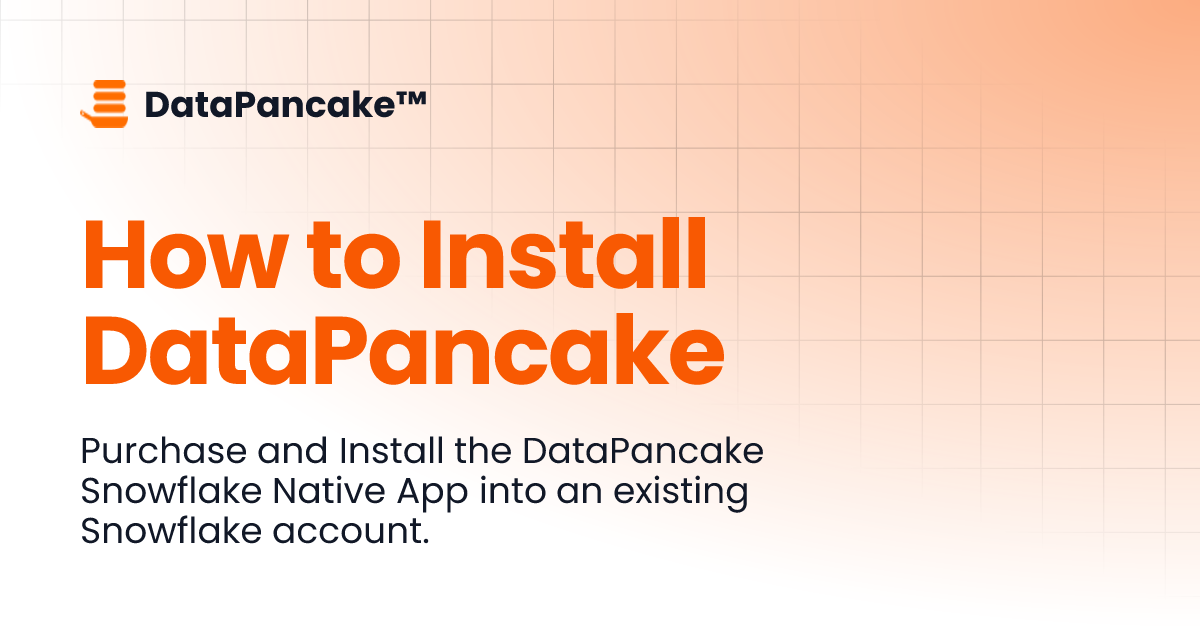 Installation | DataPancake™ Docs